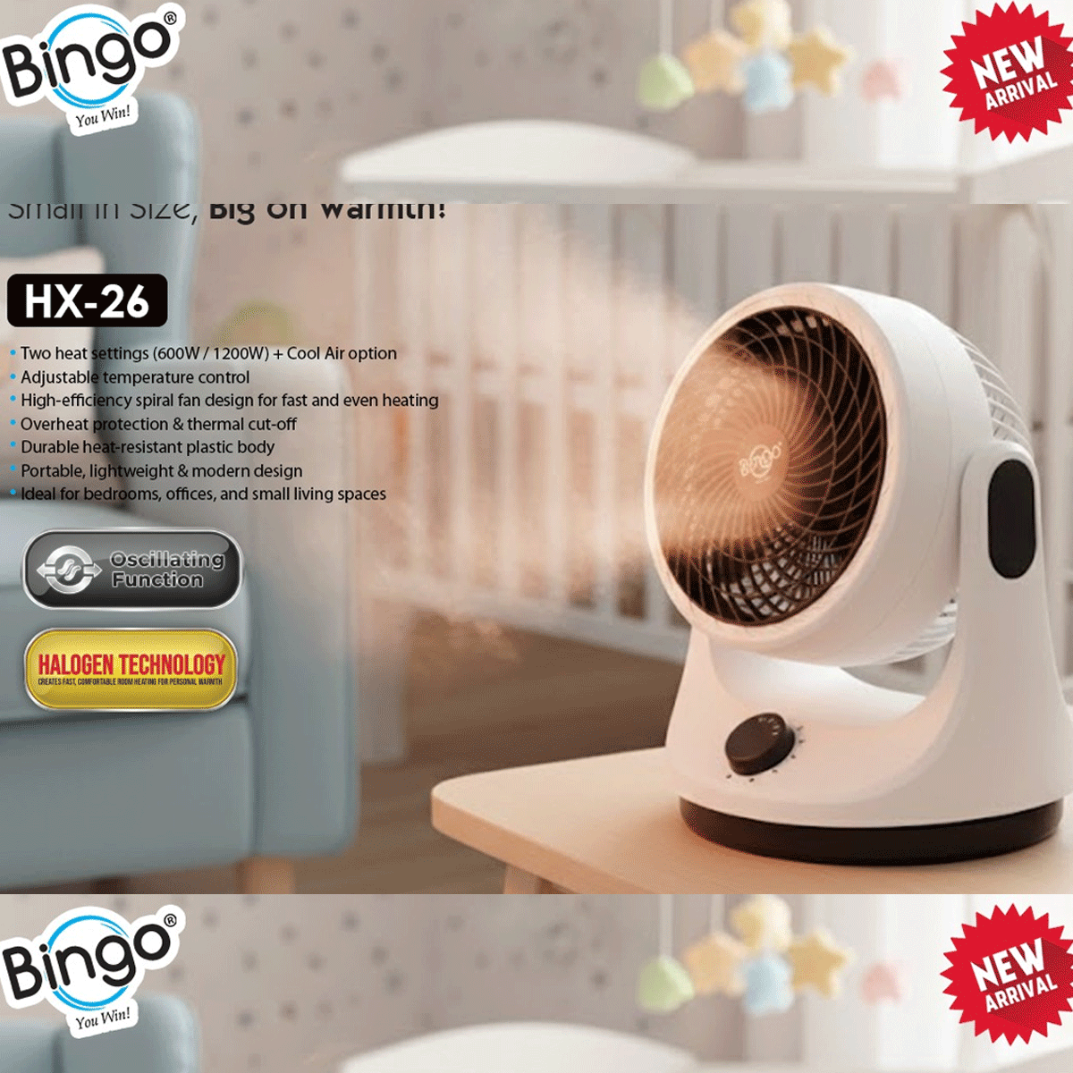 Bingo (HX-26) Drumstone Fan Heater – Surmawala Website